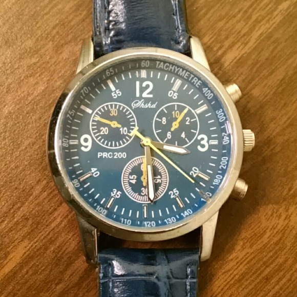 Shshd | Accessories | Shshd Prc 20 Blue Faux Leather Watch | Poshmark